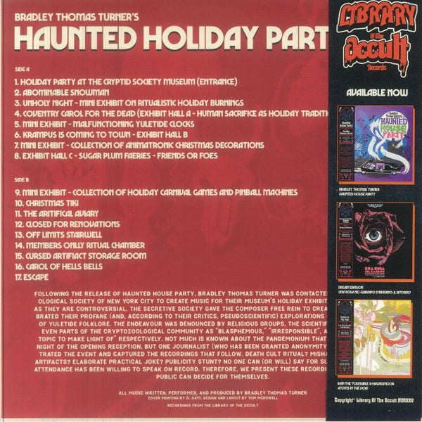 Bradley Thomas TURNER Haunted Holiday Party (limited white & red s ...